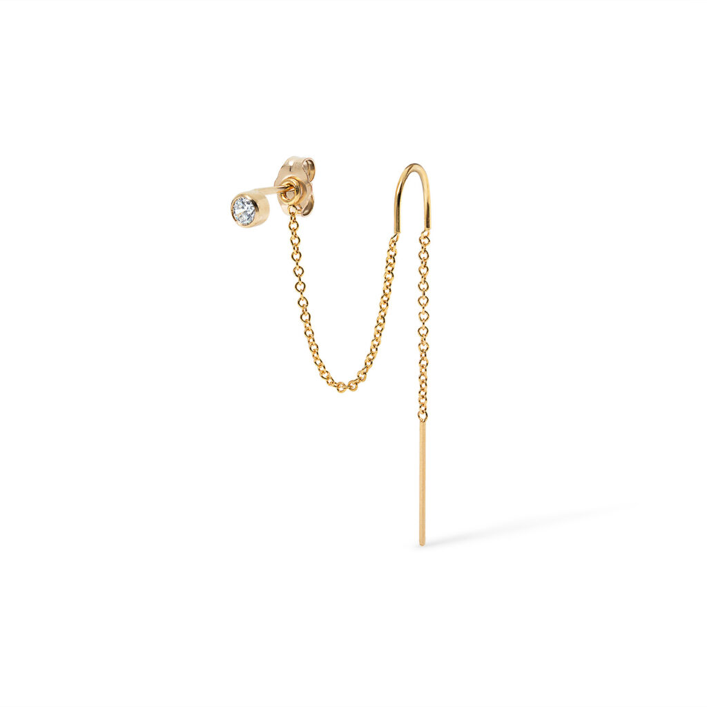 Double Piercing Ear Threaders - Gold and Grace